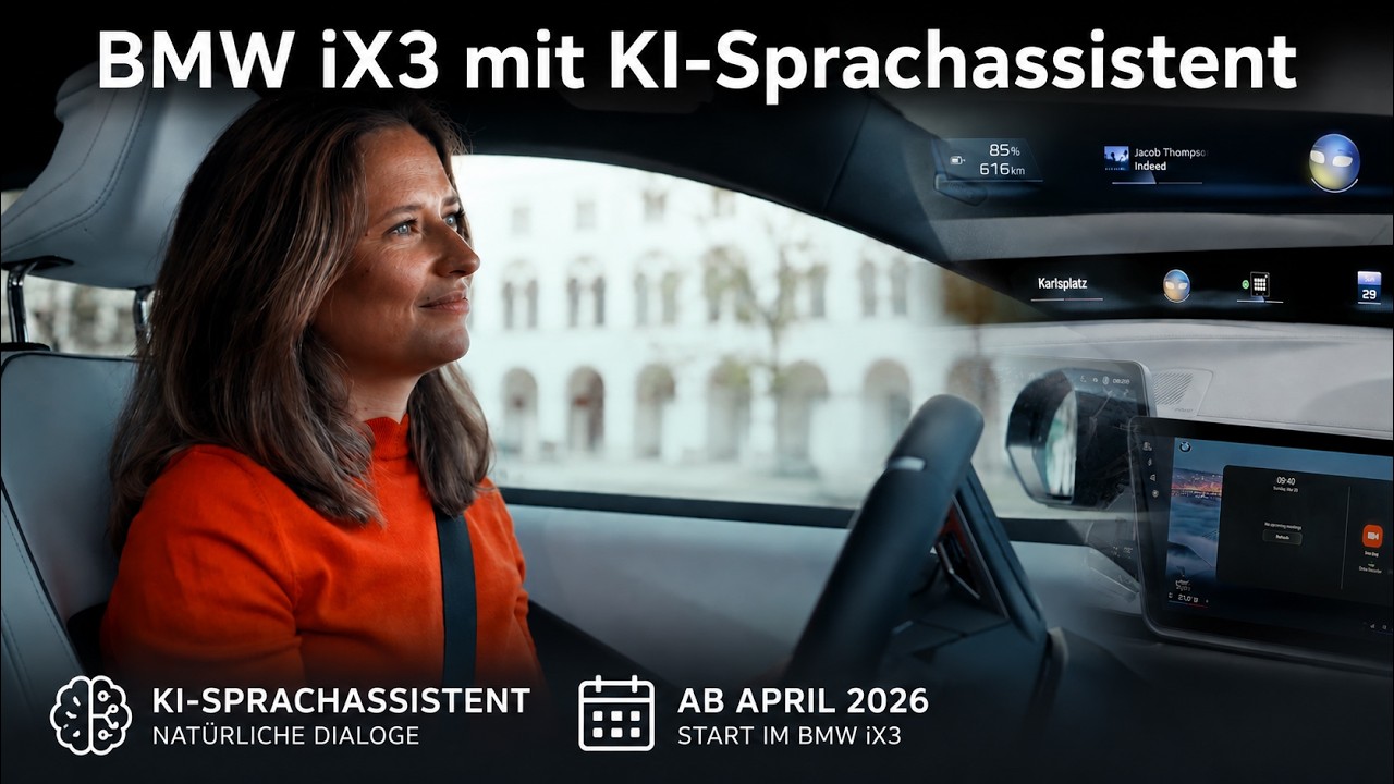 BMW iX3 bekommt neuen KI-Sprachassistenten für natürliche Dialoge - YouTube