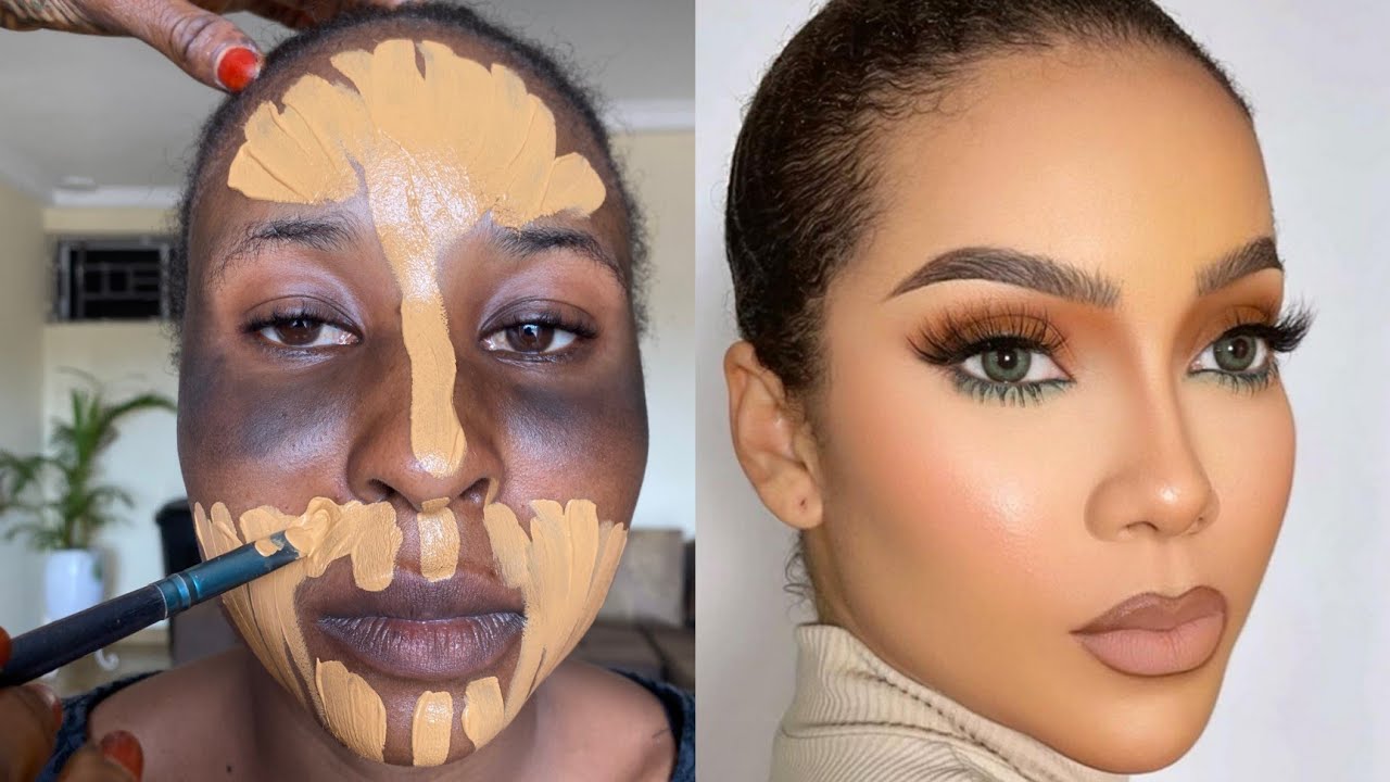 MUST WATCH 😱 DETAILED 👆WEDDING GUEST MAKEUP AND GELE TRANSFORMATION💄 ...