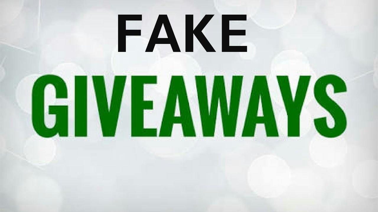 Fake Giveaway - YouTube