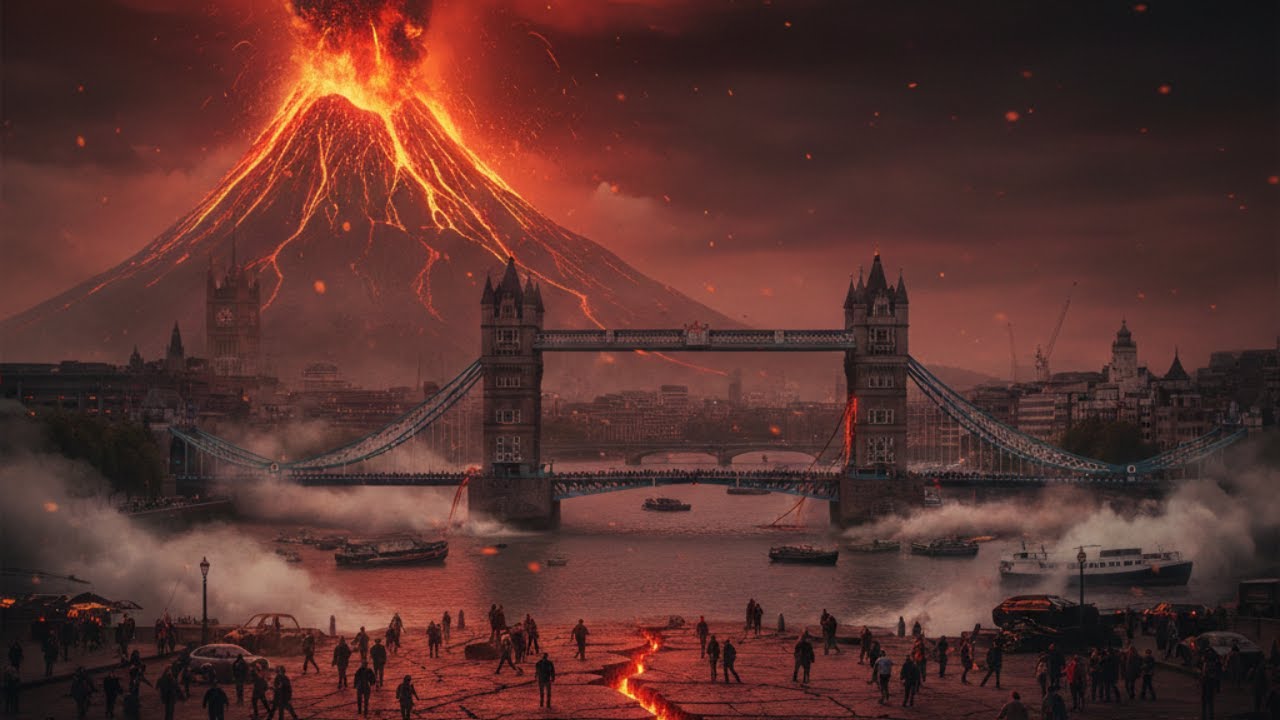 London Volcano Eruption: Hyper-Realistic Disaster Simulation (Full ...