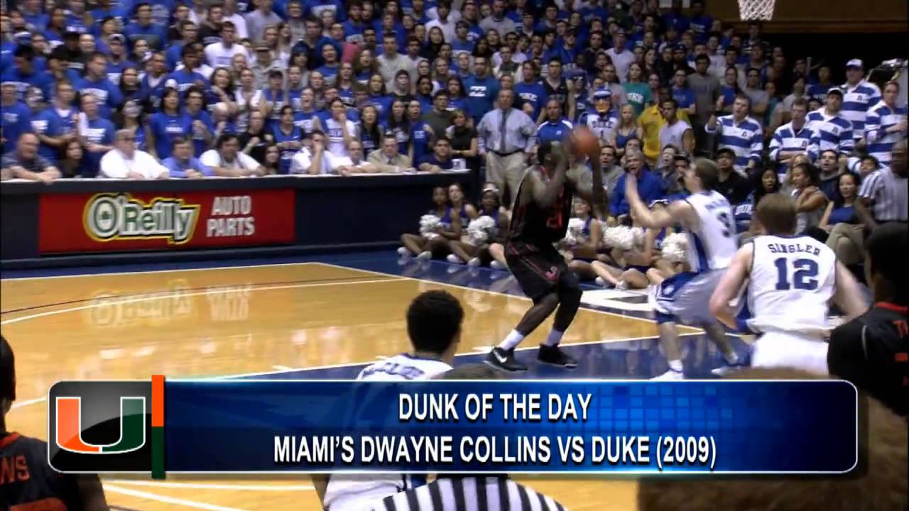 Miami's Dwayne Collins | Ruby Tuesday Dunk of the Day ...