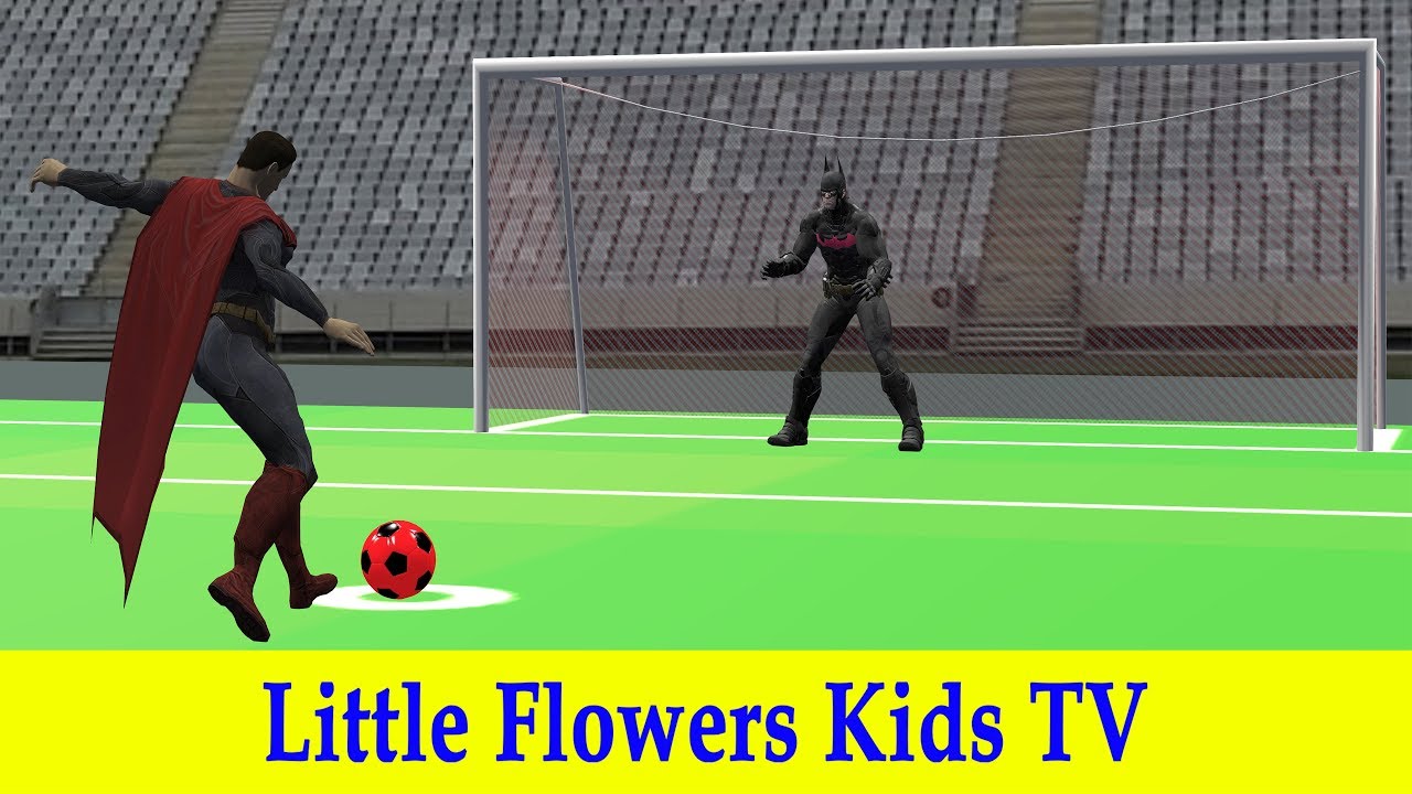 Batman Vs Superman Soccer Game | Cartoon Batman and Cartoon Superman ...
