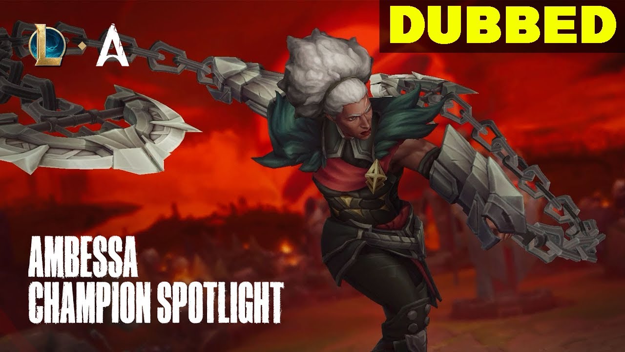 Ambessa Champion Spotlight (DUBBED - English Version) | Gameplay ...