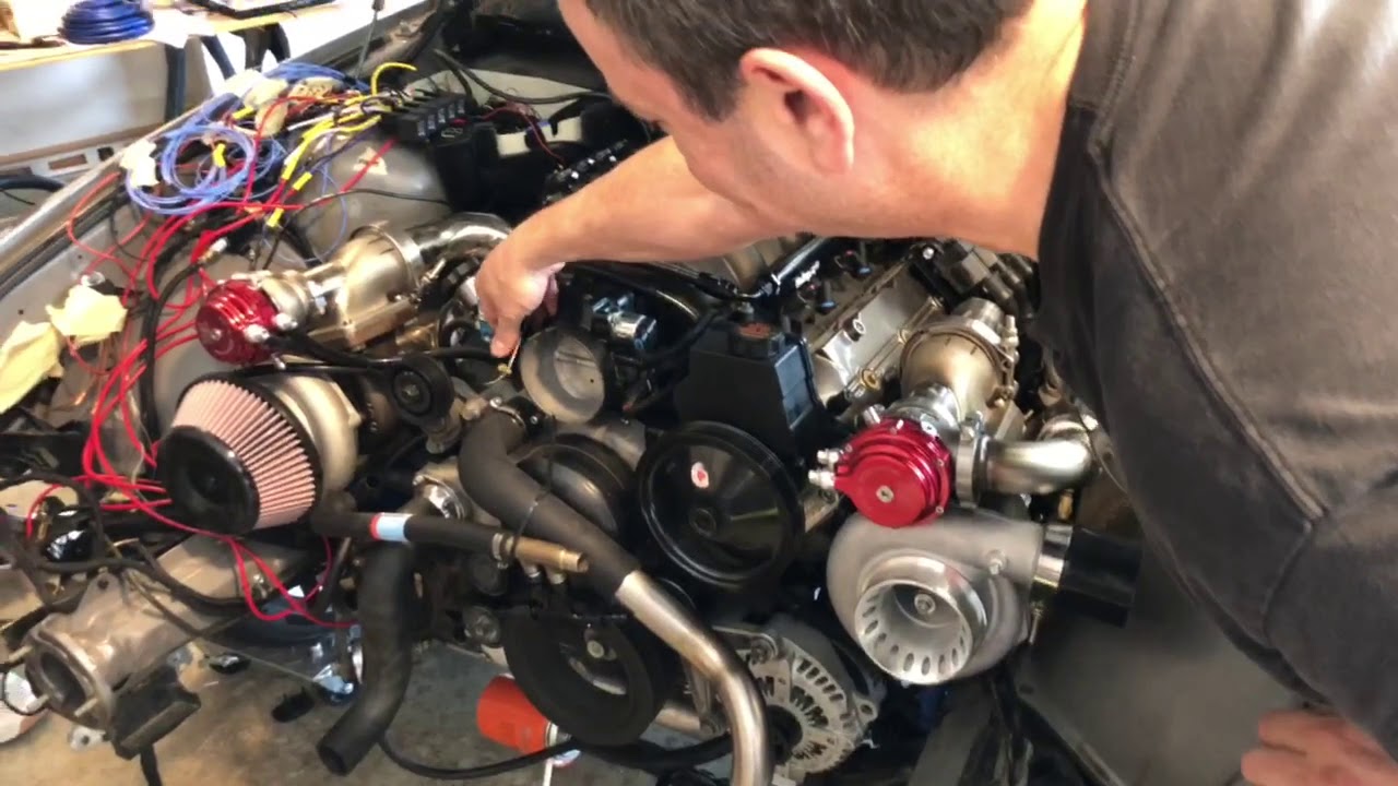 E39 M5 twin turbo LS 5.3 swap - YouTube