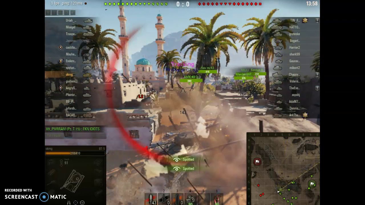 World Of Tanks Aimbot+Xray Replay - YouTube