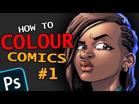 How to Colour Comics #1 | Laying out FLAT COLOURS - YouTube