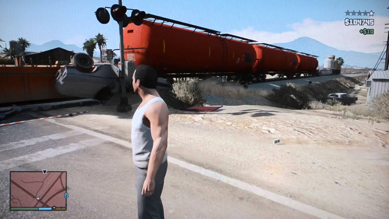 Guy Gets Crushed by Train Crash - YouTube