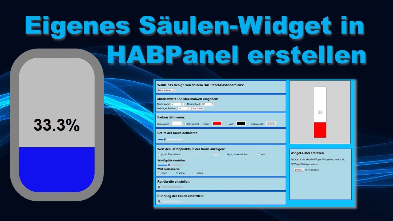 Widget-Designer für HABPanel - Erstelle dein eigenes Säulen-Widget ...
