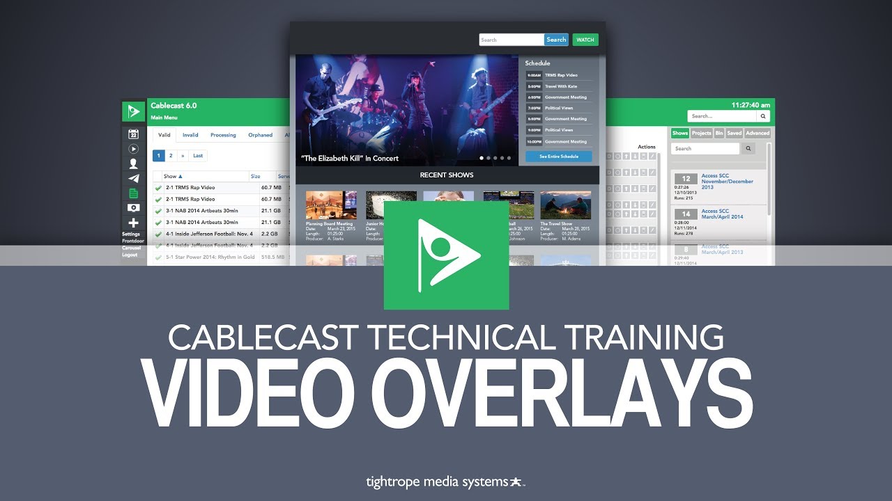 Cablecast Technical Training: Video Overlays - YouTube