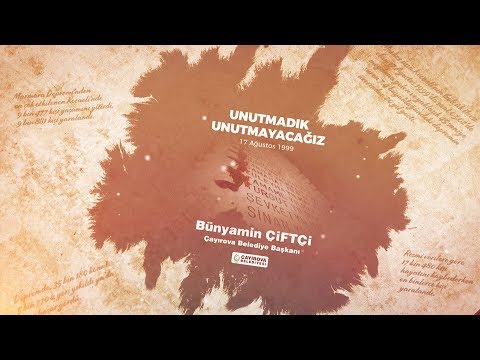 17 Ağustos 1999 Marmara Depremi 20. Yıl Dönümü Mesajı