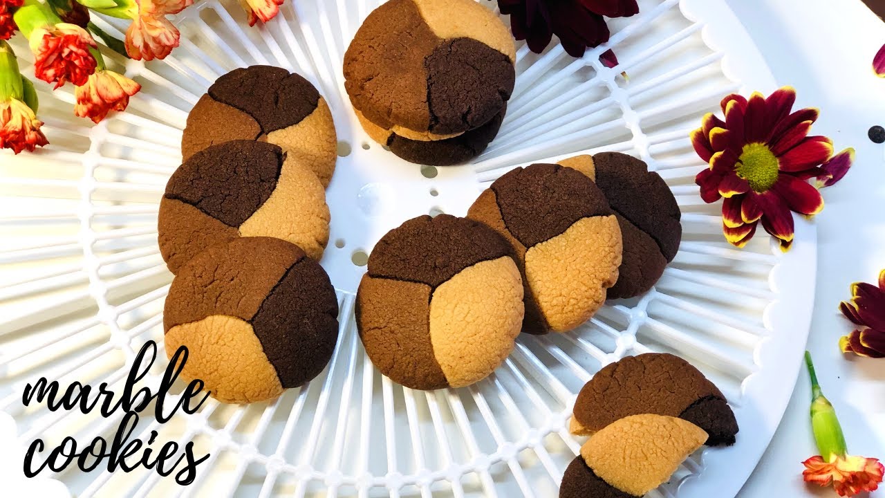 Marble Cookies Recipe- Chocolate Marble Cookies-Marble Butter Cookies ...