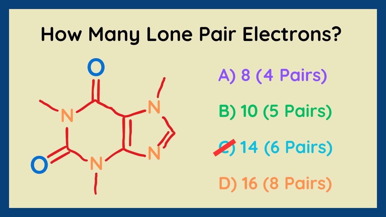 How Many Lone Pairs Are In This Molecule YouTube
