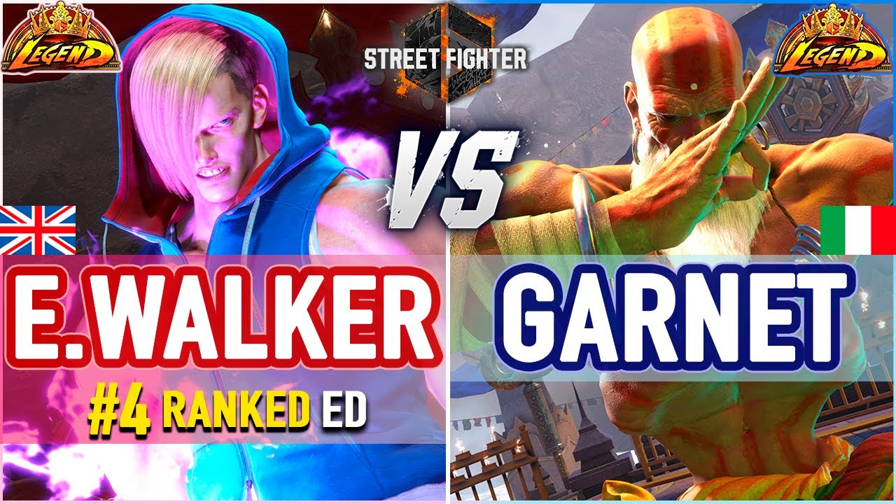 SF6 🔥 Ending Walker (#4 Ranked Ed) vs Garnet (Dhalsim) 🔥 SF6 High Level ...
