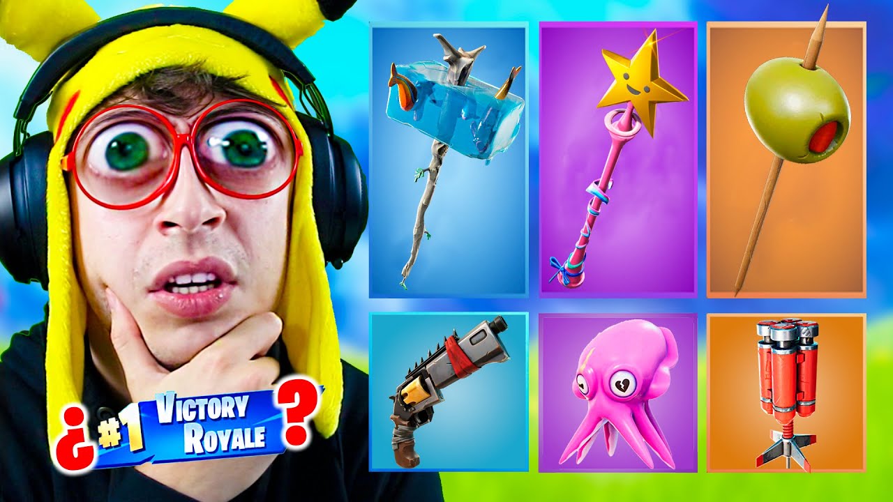 RANDOM **PICKAXE** Skin CHALLENGE #2 en Fortnite Battle Royale!! (Reto ...