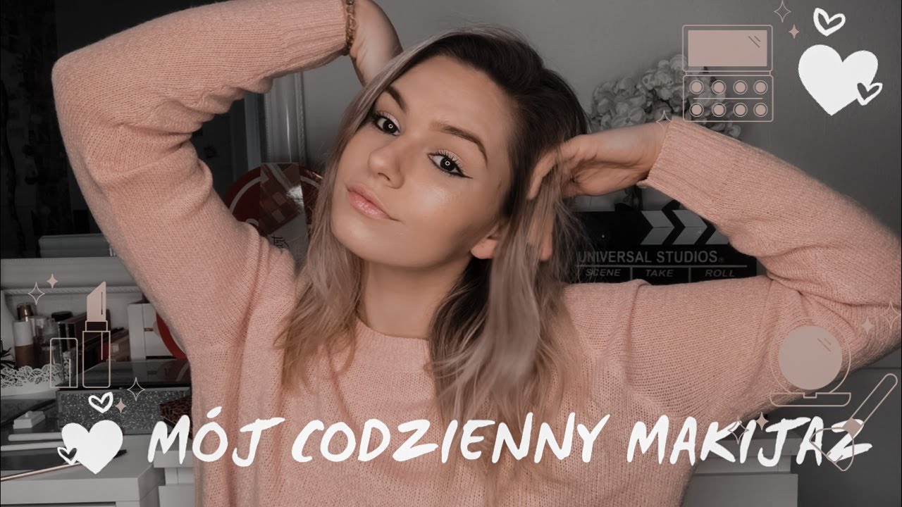 Mój codzienny makijaż! - YouTube