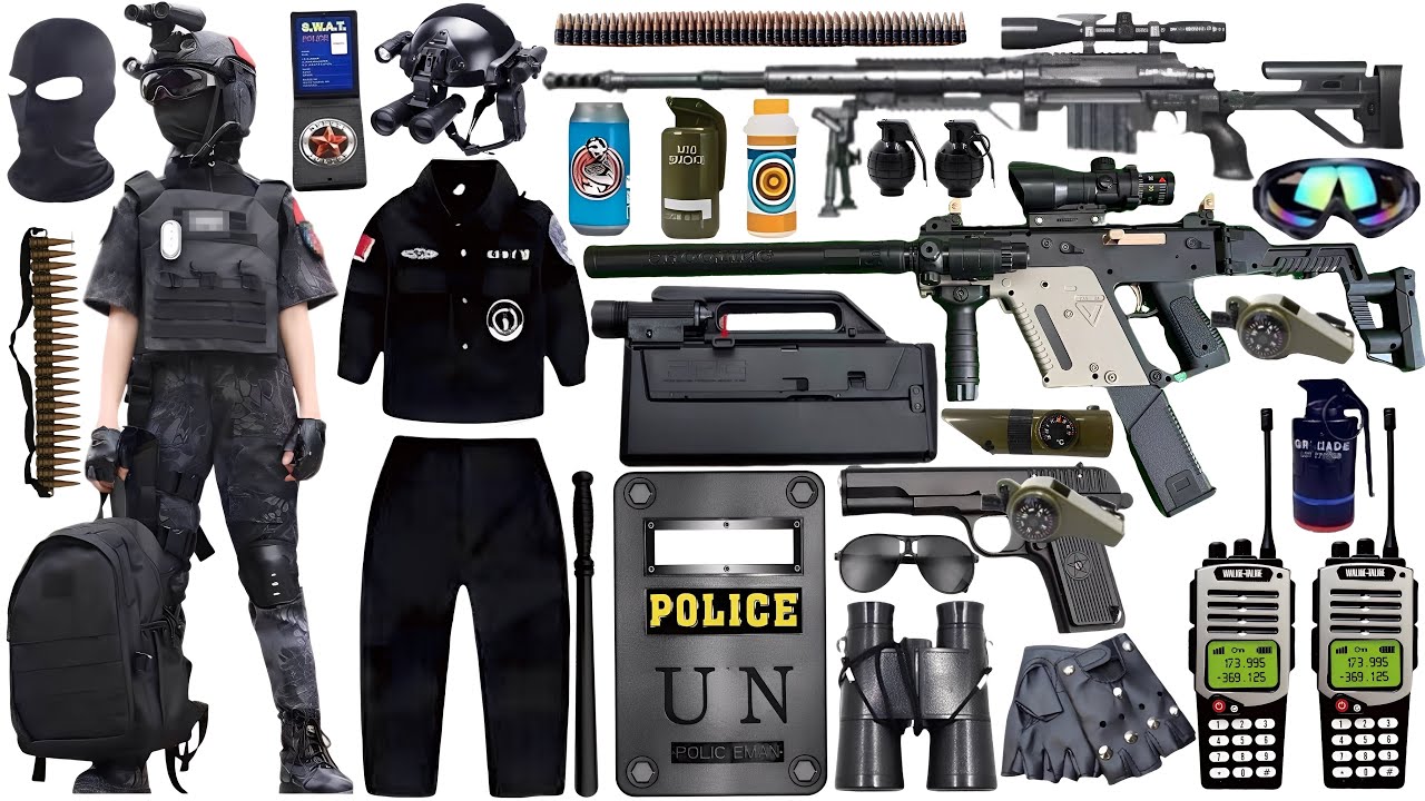 Unboxing Special Forces Weapon Toy Set, Victor Submachine Gun, M416 ...