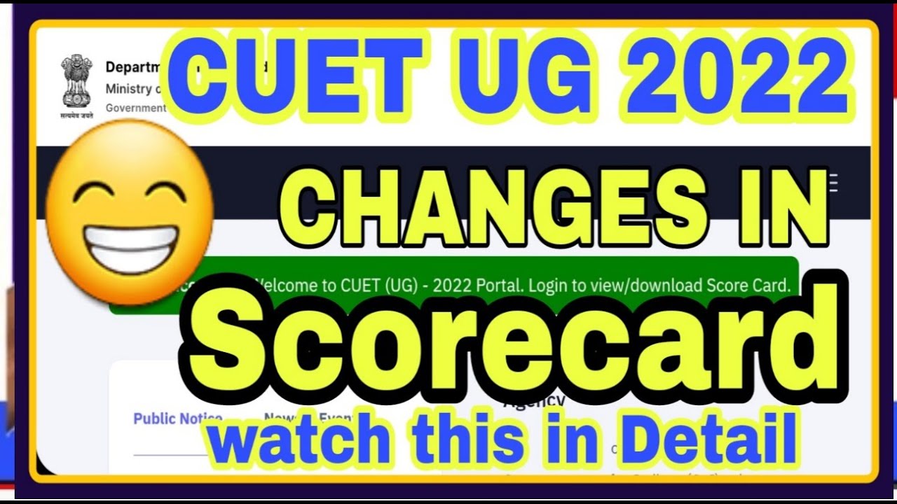 change in cuet scorecard by NTA|NEW Latest update in cuet ug score card ...