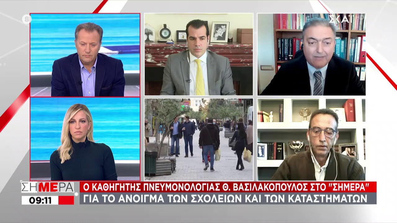 Ο καθηγητής πνευμονολογίας Θ. Βασιλακόπουλος για το άνοιγμα των ...
