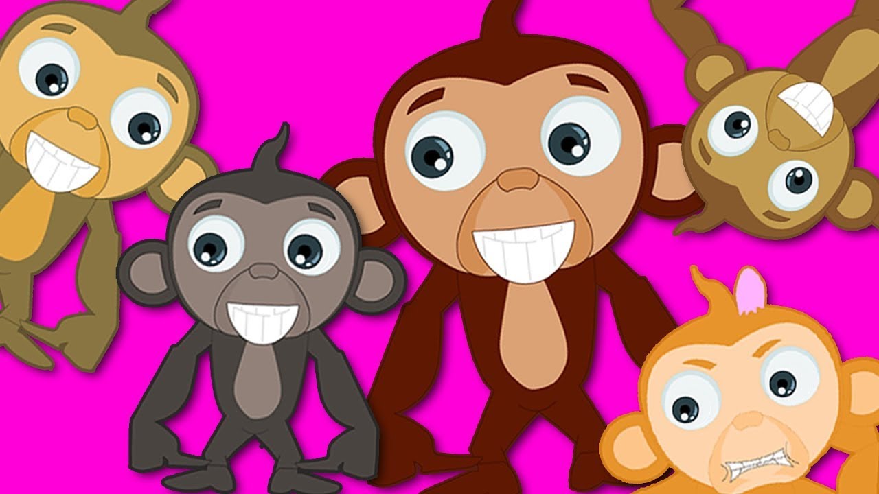 Five Little Monkeys Jumping on the Bed | Baby Chacha Nursery Rhymes ...