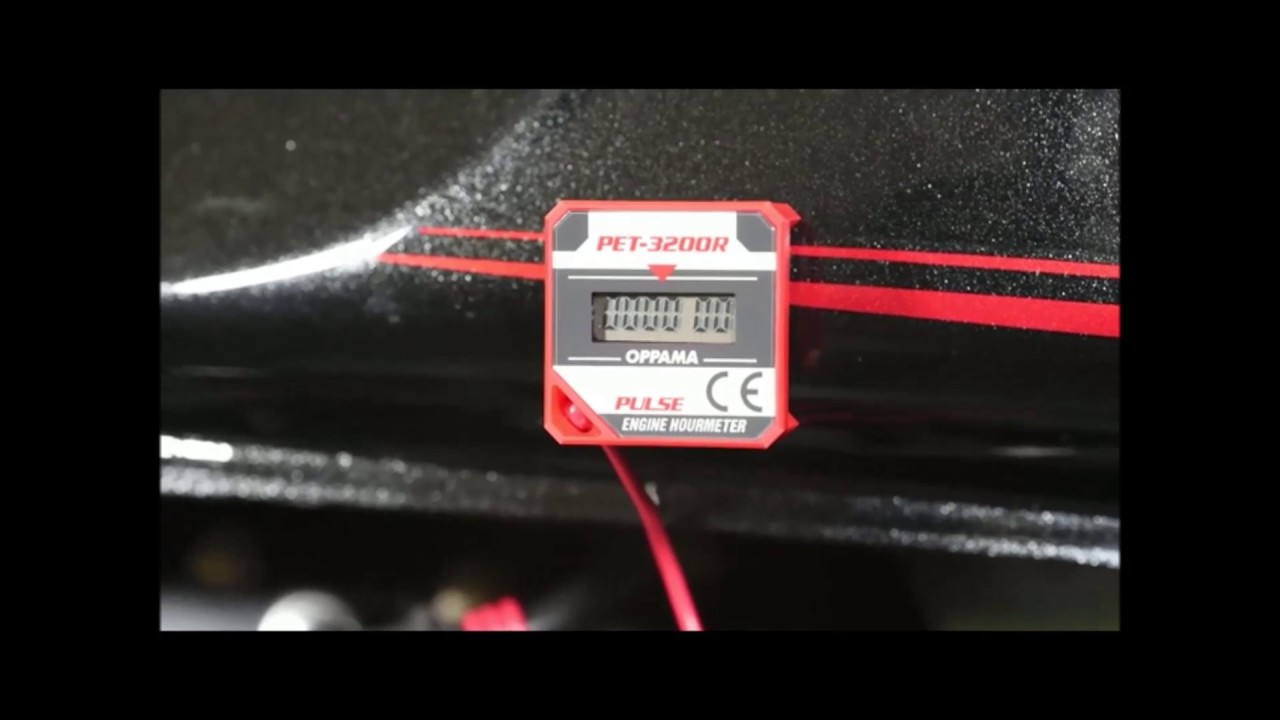 OPPAMA engine hourmeter PET-3200R How to use（motor cycle） - YouTube