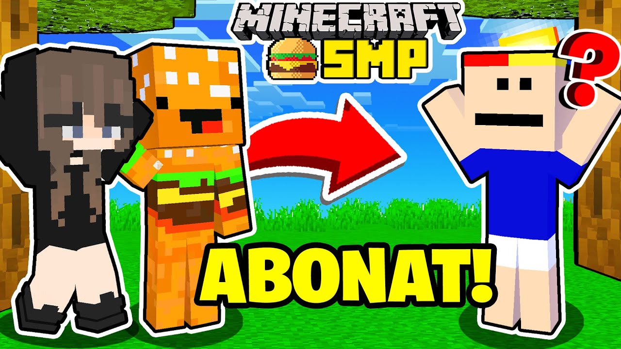 AM ADUS UN ABONAT PE SERVERUL NOSTRU DE MINECRAFT! BURGER SMP - YouTube