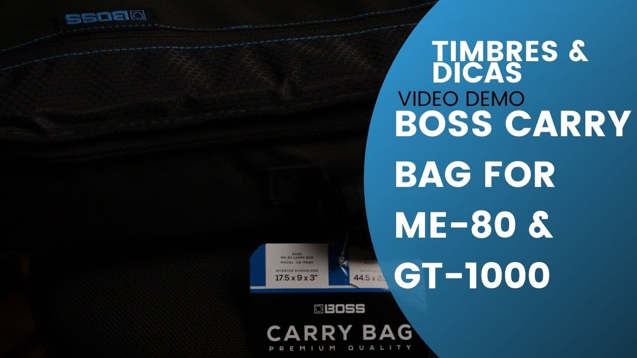 BOSS CARRY BAG PARA GT 1000 E ME 80 - YouTube