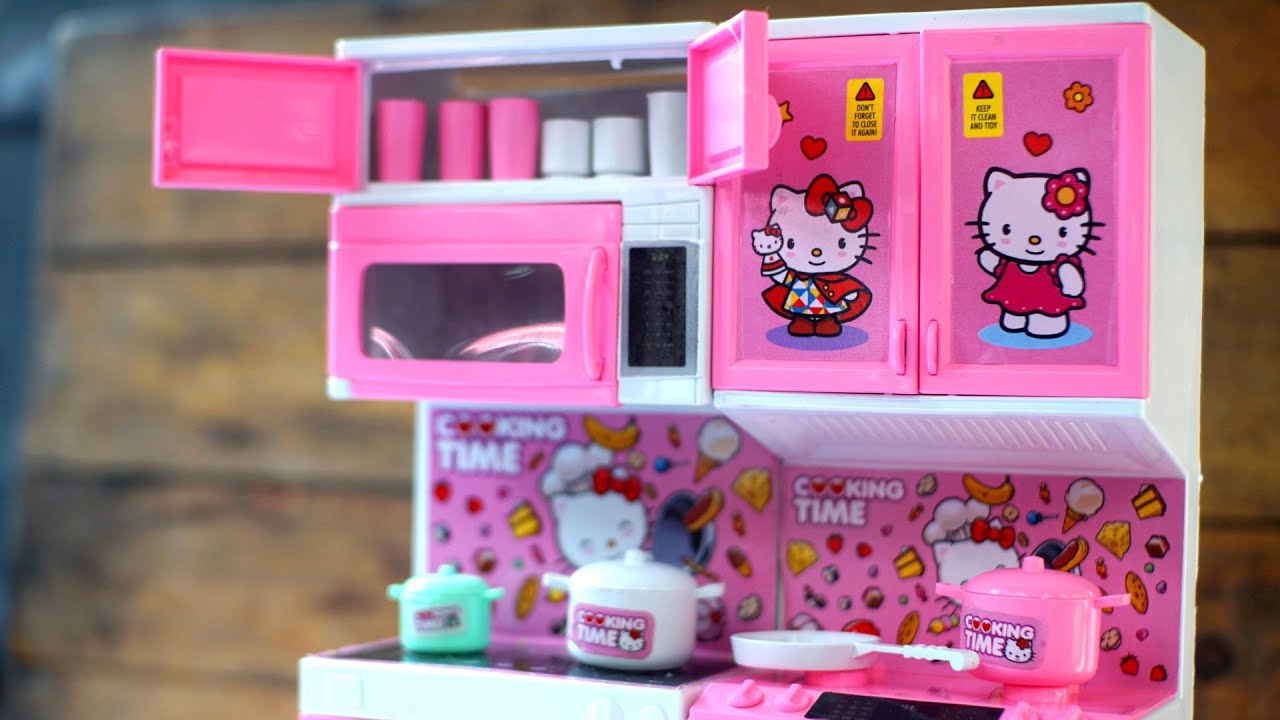 ️ 4 minutes Satisfying with unboxing hello kitty Kitchen set | hello ...