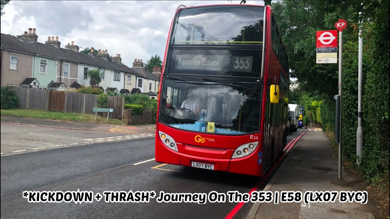 *KICKDOWN + WITHDRAWN* Journey On The 353 | E58 (LX07 BYC) | ADL Enviro ...