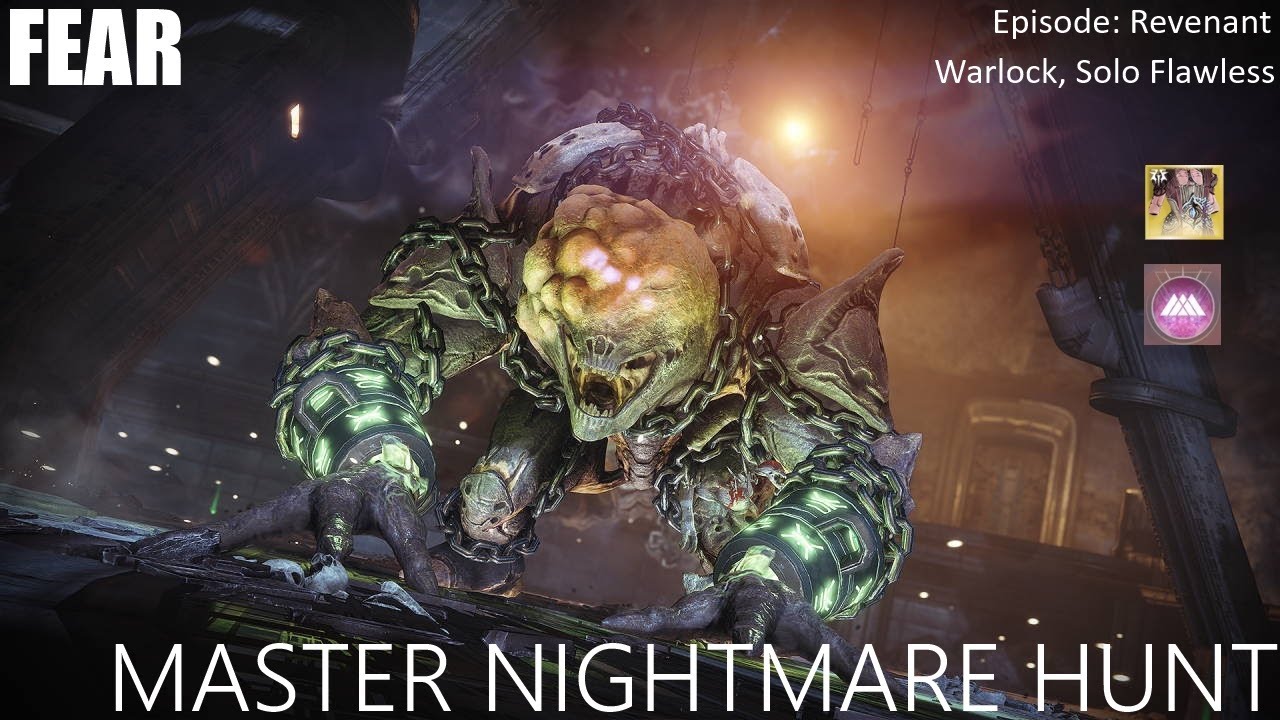Solo Master Nightmare Hunt - Fear: Warlock, Episode Revenant - YouTube
