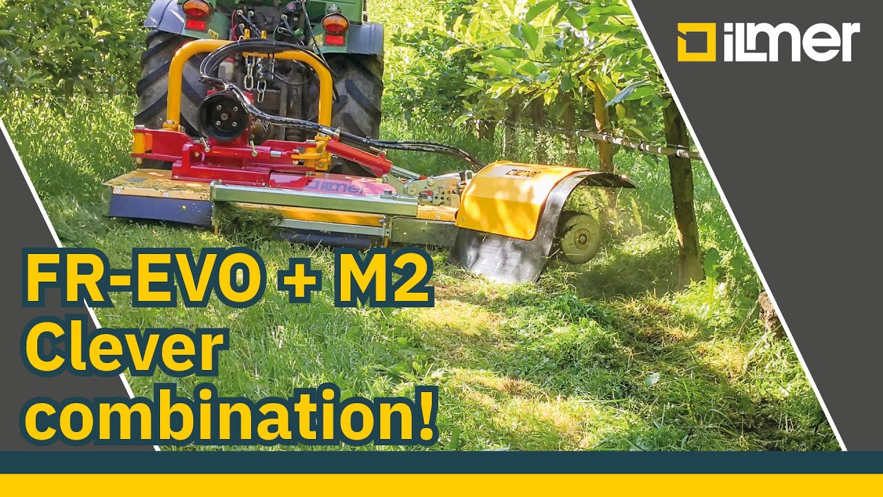 [EN] Under tree line mower FR-Evo on rotary mower M2 - YouTube