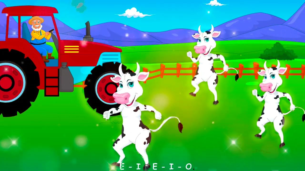 OLD Macdonald Had A Farm 🚜🐄🌾 | 3D Animation English Nursery Rhymes ...
