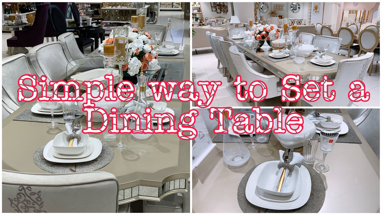How to Set a Dining Table - YouTube