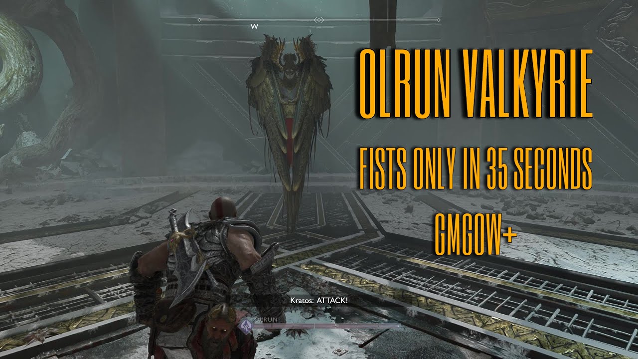 Olrun Valkyrie Fists Only in 35 seconds GMGOW+ | God of War 2018 - YouTube