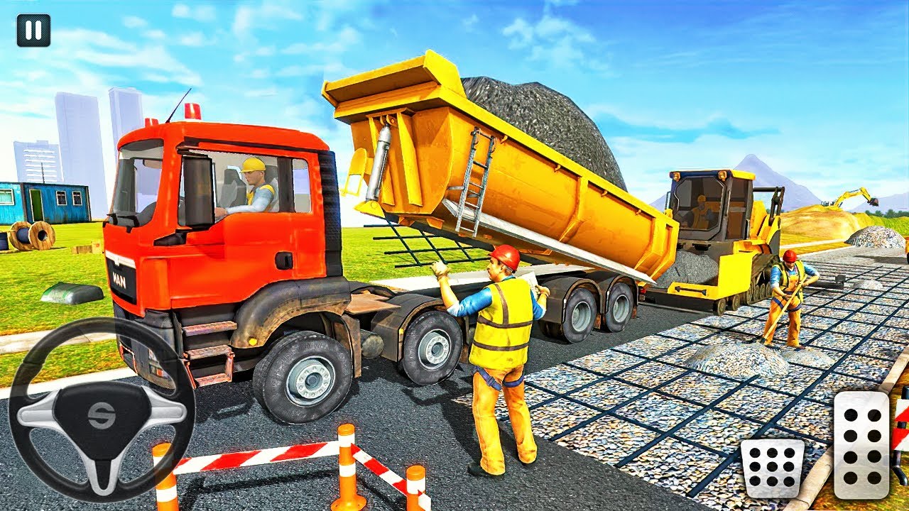 City Road Construction Games - Mega Machines at Work - Android Gameplay ...