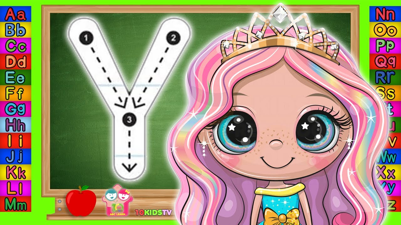 How to Write Letter Y for Kids | ABC for Toddlers, Preschool | Alphabet ...