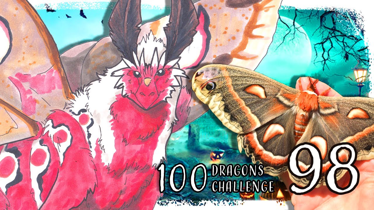 Moth Dragon | 100 Dragons Challenge - 98 - YouTube