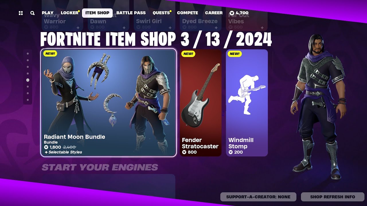 LANTERN FEST SKINS + FENDER X FORTNITE item shop 3/13/2024 - YouTube
