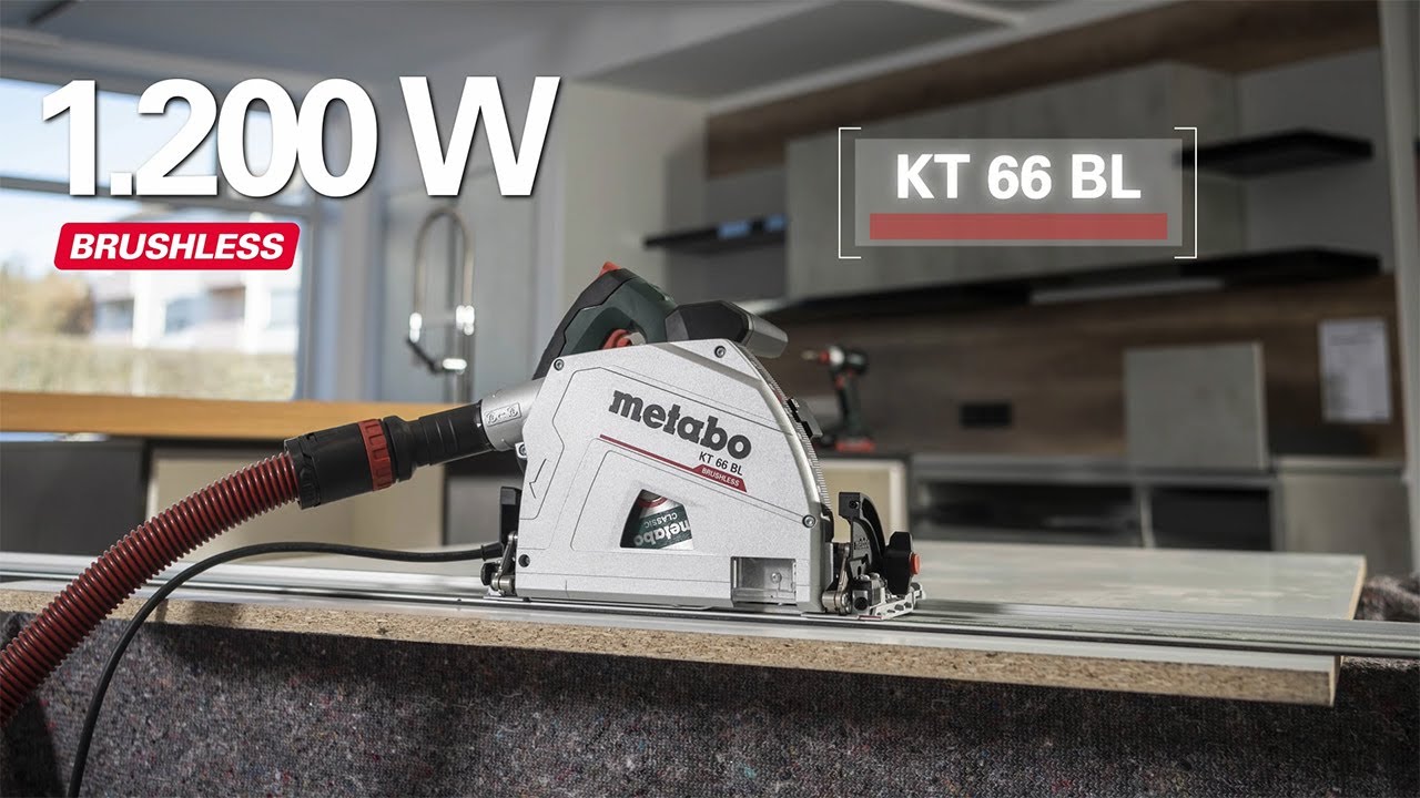 1,200 watt Plunge Cut Circular Saw - The KT 66 BL by Metabo - YouTube