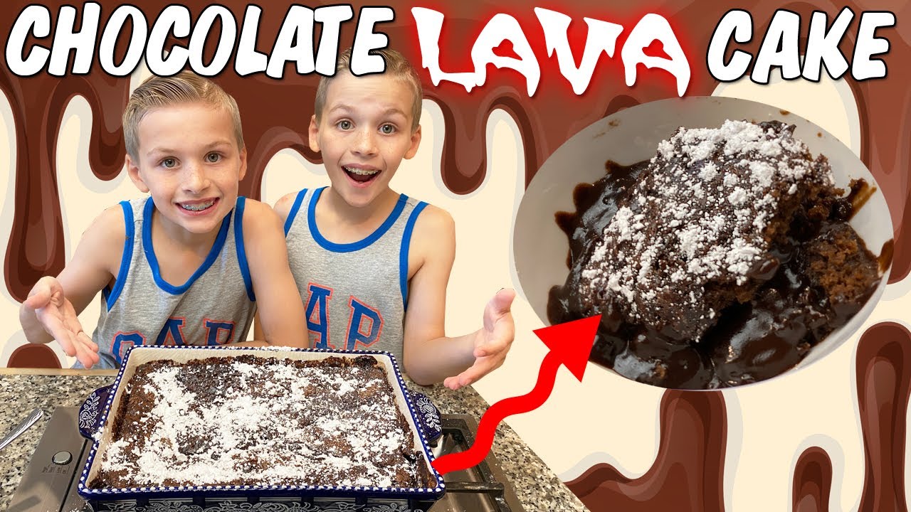 BEST Hot Fudge Chocolate Lava Cake || Family Fun Pack Cooking - YouTube