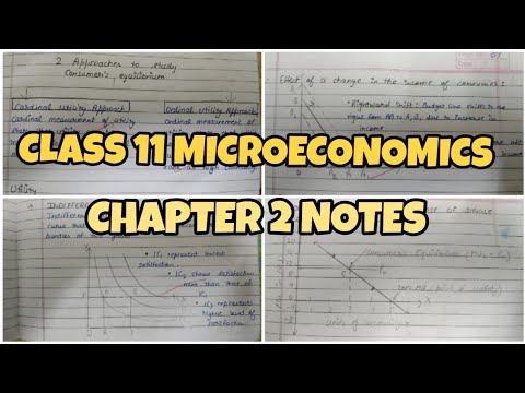 Class 11 Microeconomics Chapter 2 handwritten notes 📚 ️ - YouTube