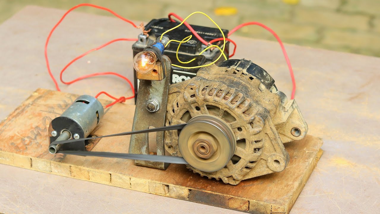 Car Alternator Generator | How To Make Alternator Generator - YouTube