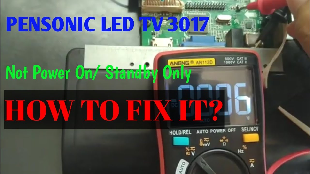 Pensonic led TV Not Power On - YouTube