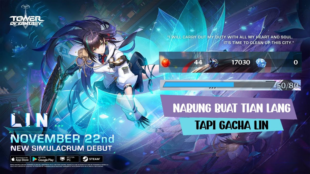 🔴 [IDN/ENG Vtuber] Tower of Fantasy | Lin memang beda banget ya.. :') (Restream) - YouTube