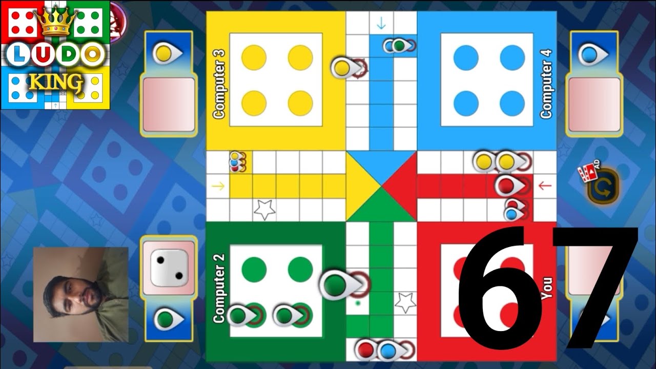 Ludo king 4 players Match | ludo king offline Game #67 - YouTube