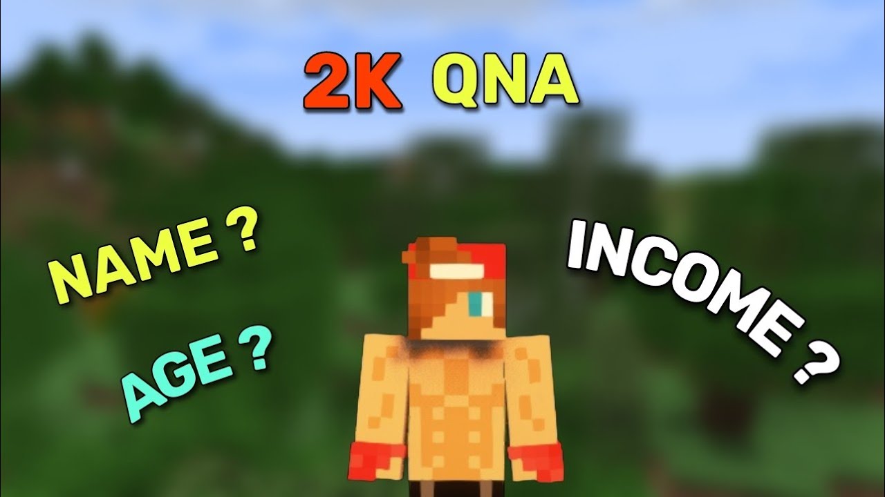 2K SPECIAL QNA 😄 || #minecraft #qna #gaming - YouTube