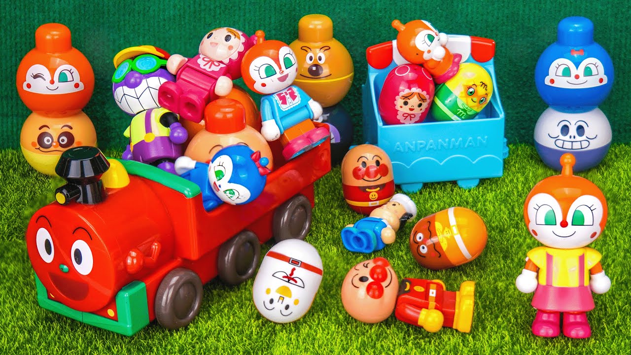 癒しのASMR Bandai Anpanman First House Doll Set SL Man and 8 Friends | SL ...