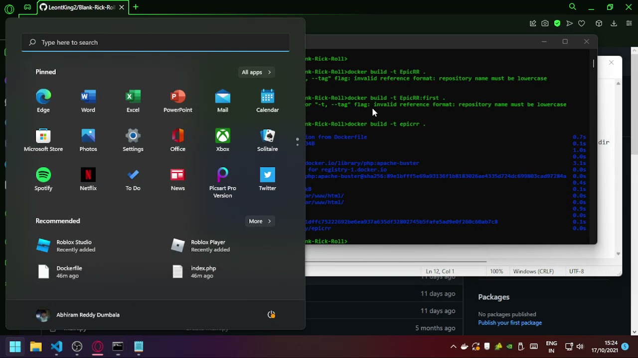How To Do Blank Rick Roll In Docker YouTube How To Do Blank Rick Roll In Docker YouTube