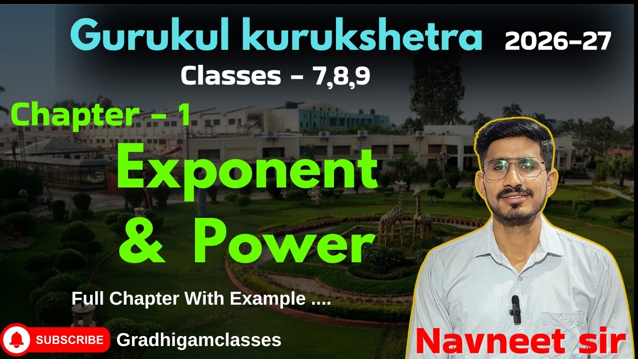 Exponent and Power | Gurukul Kurukshetra 2026 | Easy Tricks & Examples ...