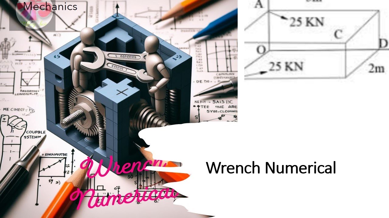 Wrench Numerical|Statics #Equivalent force Couple system - YouTube