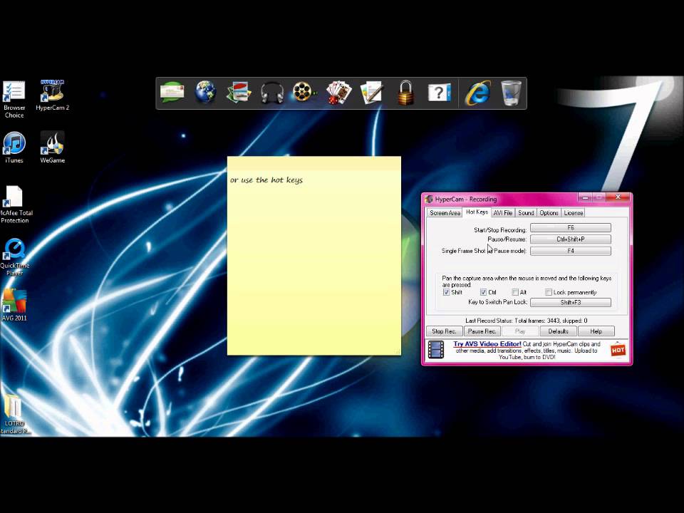 how to use hypercam 2 - YouTube